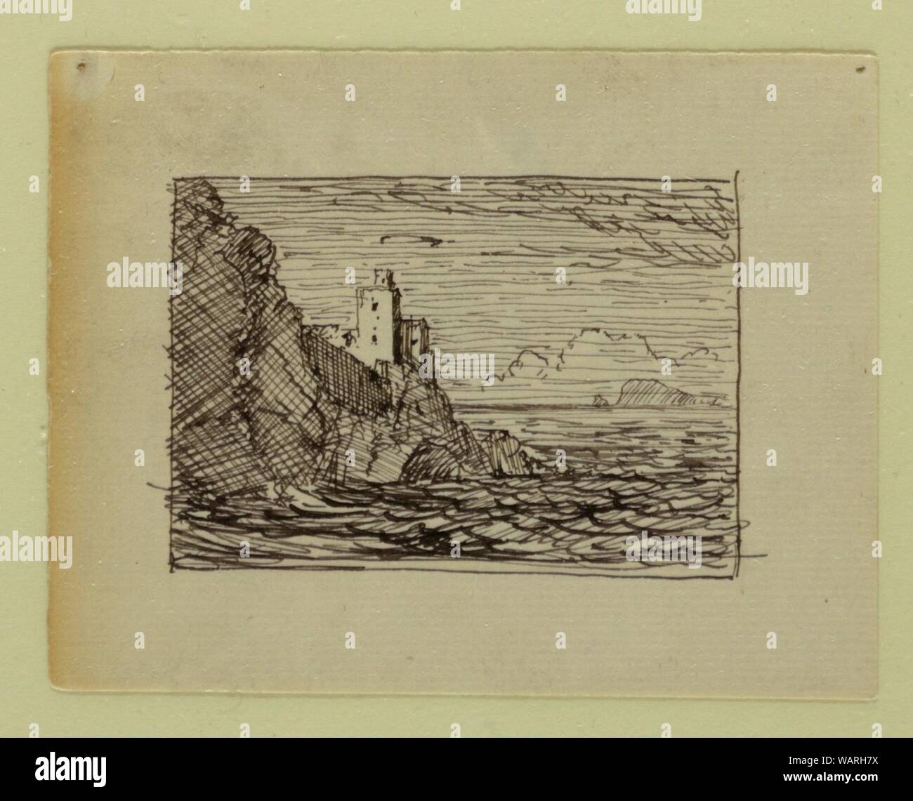 Drawing, Imaginary Landscape, ca. 1850 Stock Photo - Alamy