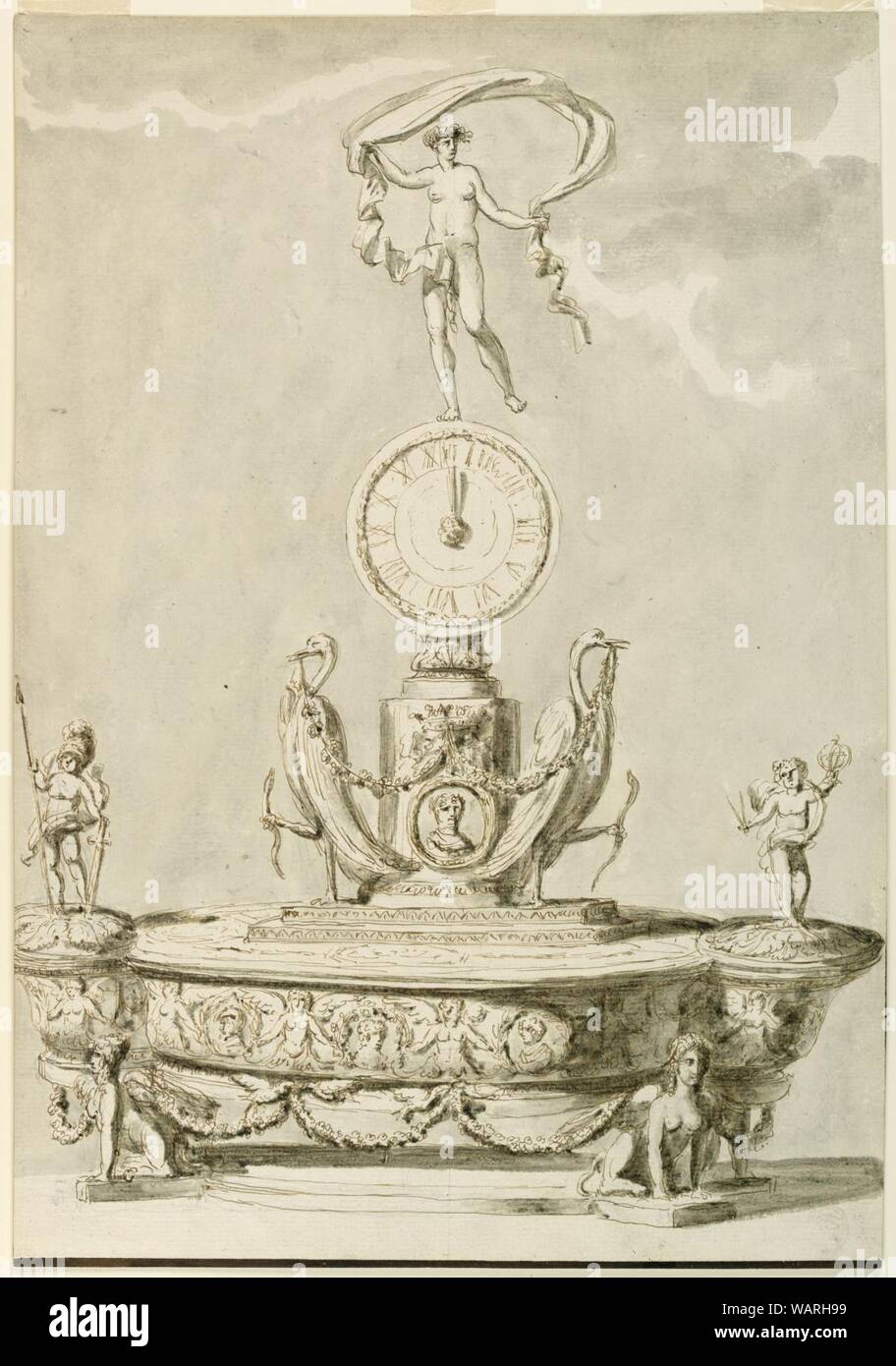 Drawing, Inkstand, ca. 1800 Stock Photo - Alamy