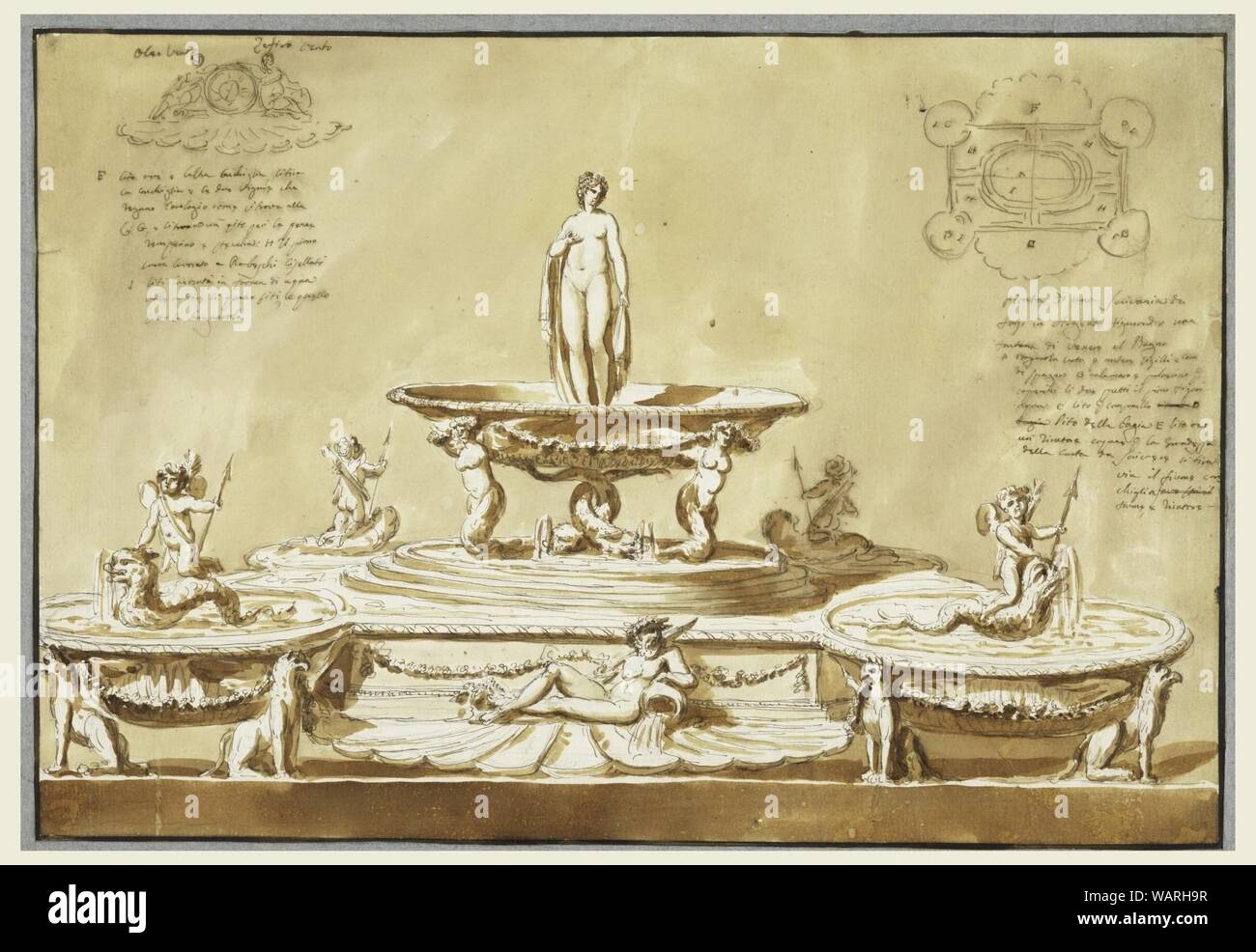 Drawing, Inkstand, ca. 1810 Stock Photo - Alamy