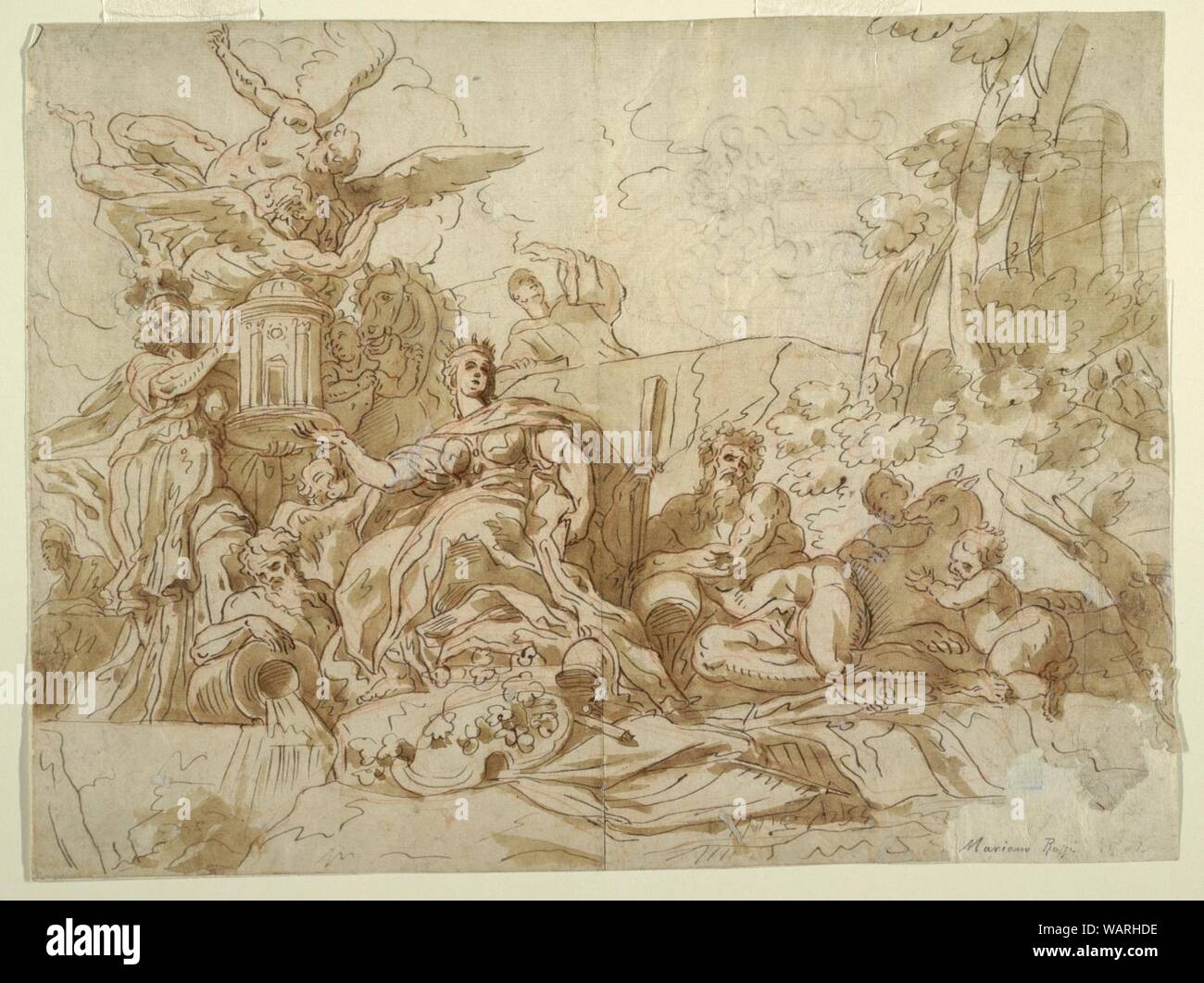 Drawing, Juno, 1731–1807 Stock Photo - Alamy