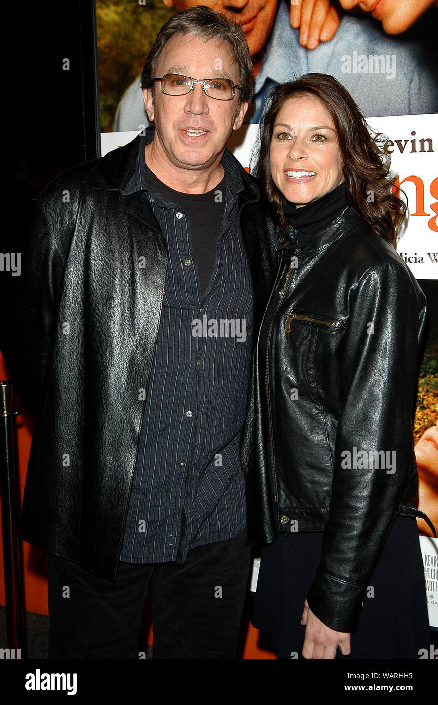 Tim Allen and Jane Hajduk at the Los Angeles Premiere of "The Upside of ...