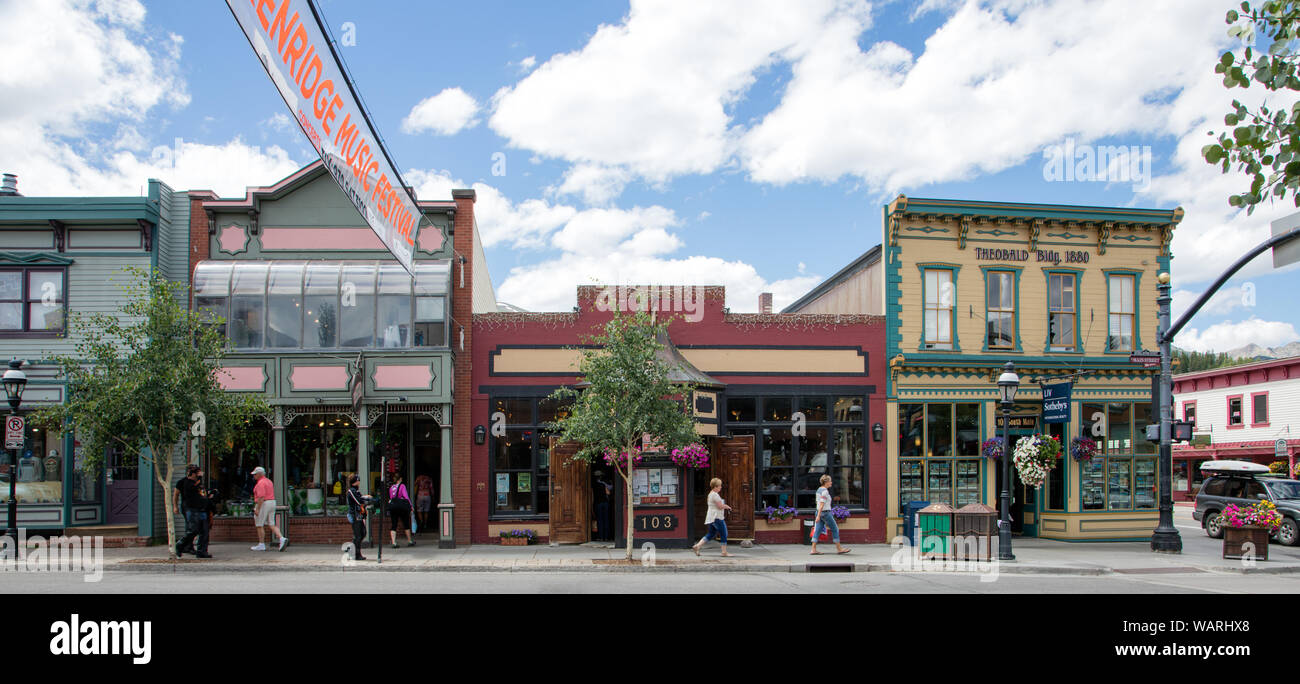 Downtown Breckenridge, Colorado Stock Photo - Alamy