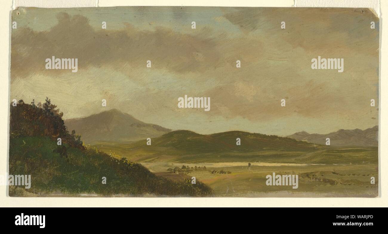 Drawing, Landscape, 1865 Stock Photo - Alamy