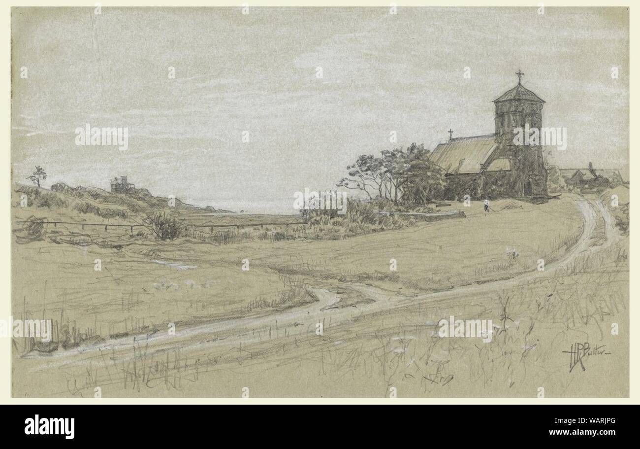 Drawing, Landscape, 1880–90 Stock Photo - Alamy