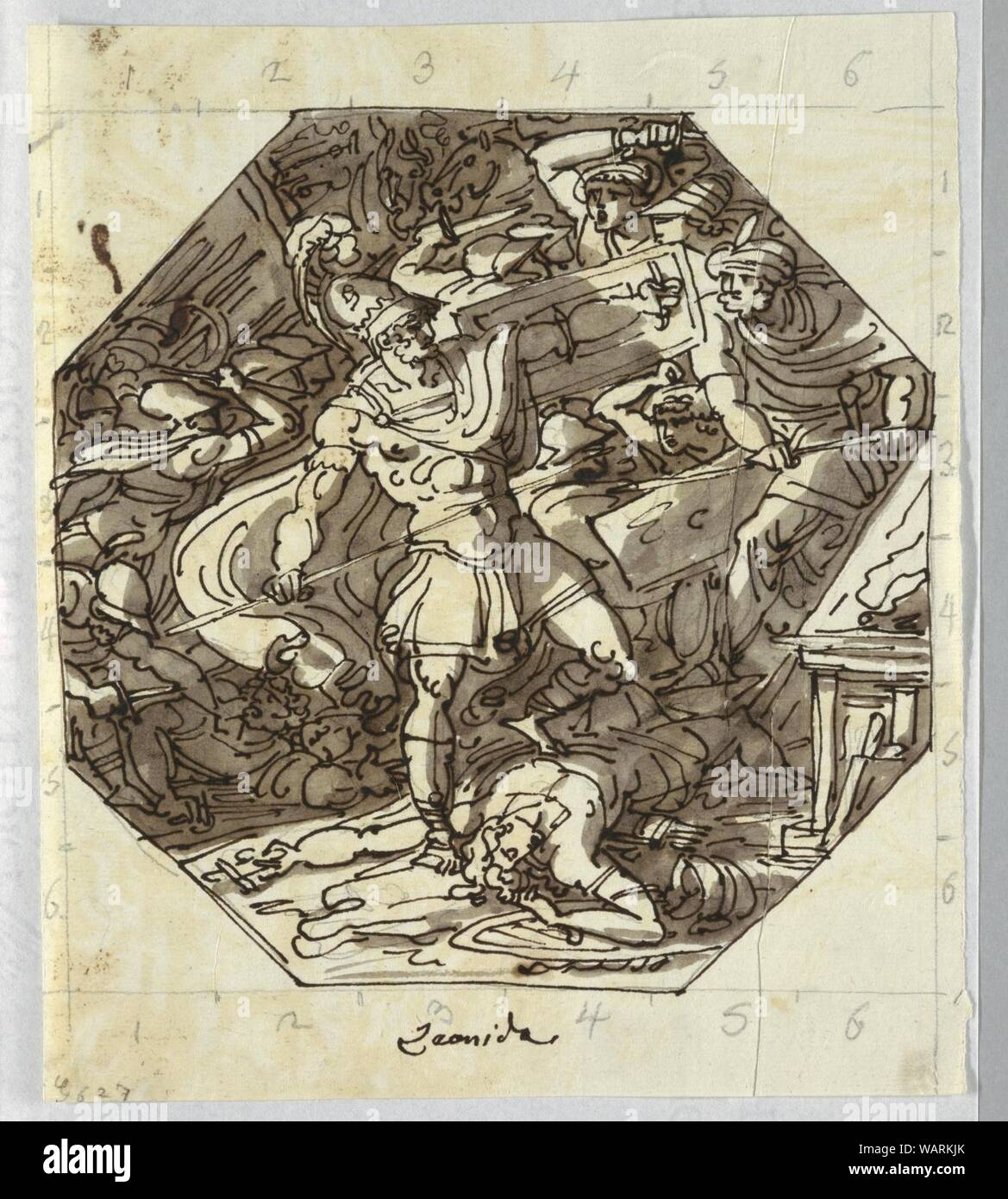 Drawing, Leonidas, 1811 Stock Photo - Alamy