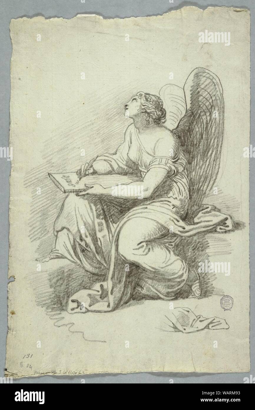 Drawing, Mnemosyne, Mother of the Muses, ca. 1820 Stock Photo - Alamy