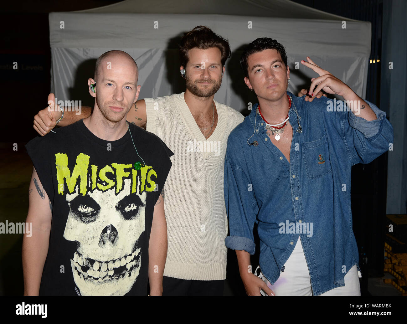 Flushing NY, USA. 21st Aug, 2019. Les Priest, Jake Clifford Goss and ...