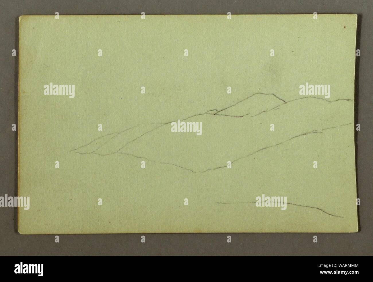 Drawing, Mountain Ridge, possibly 1856 Stock Photo - Alamy