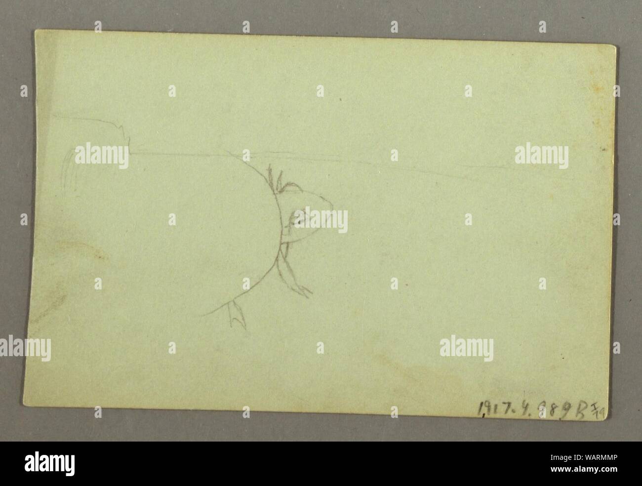 Drawing, Mountain Ridge, possibly 1856 Stock Photo - Alamy