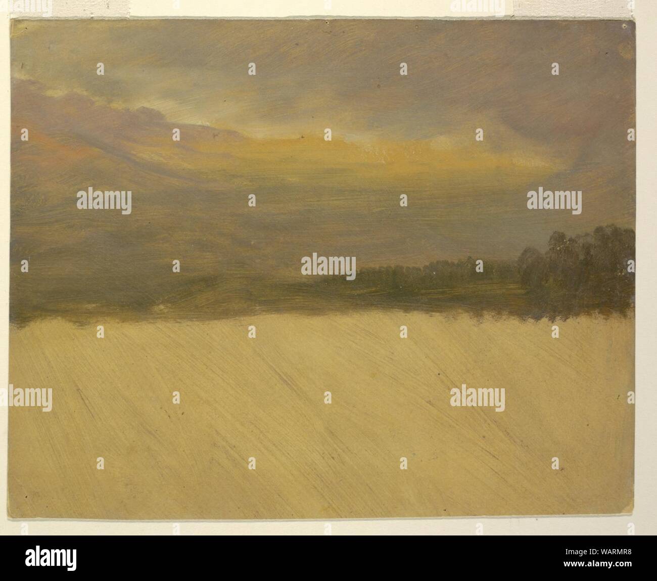 Drawing, Mountainous landscape, 1860–70 Stock Photo - Alamy