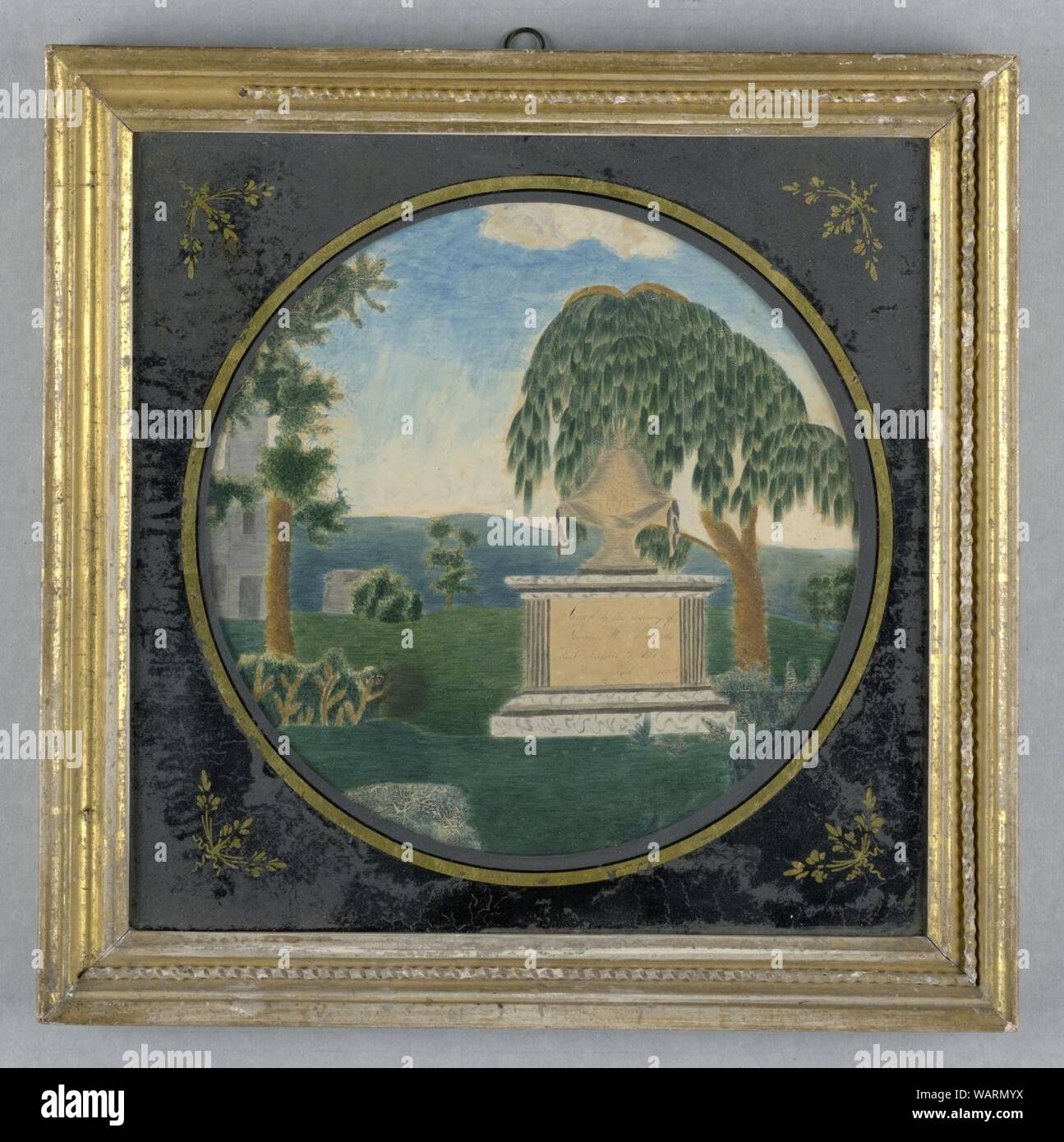 Drawing, Mourning Picture, 1815, 19th century Stock Photo - Alamy