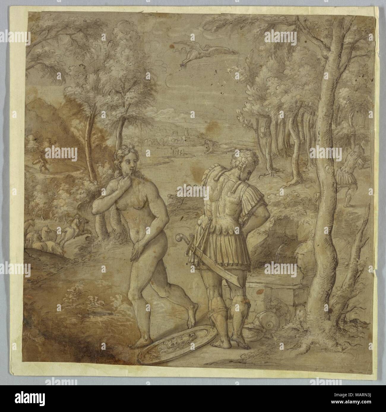 Drawing, Mythological Scene, 17th–19th century Stock Photo - Alamy