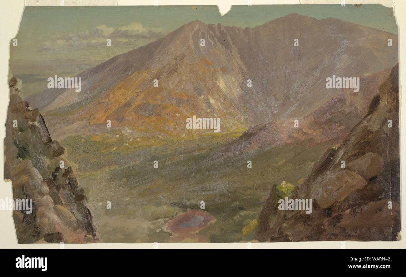 Drawing, Mt. Katahdin, Great Basin from South Turner Mountain, 1877 ...
