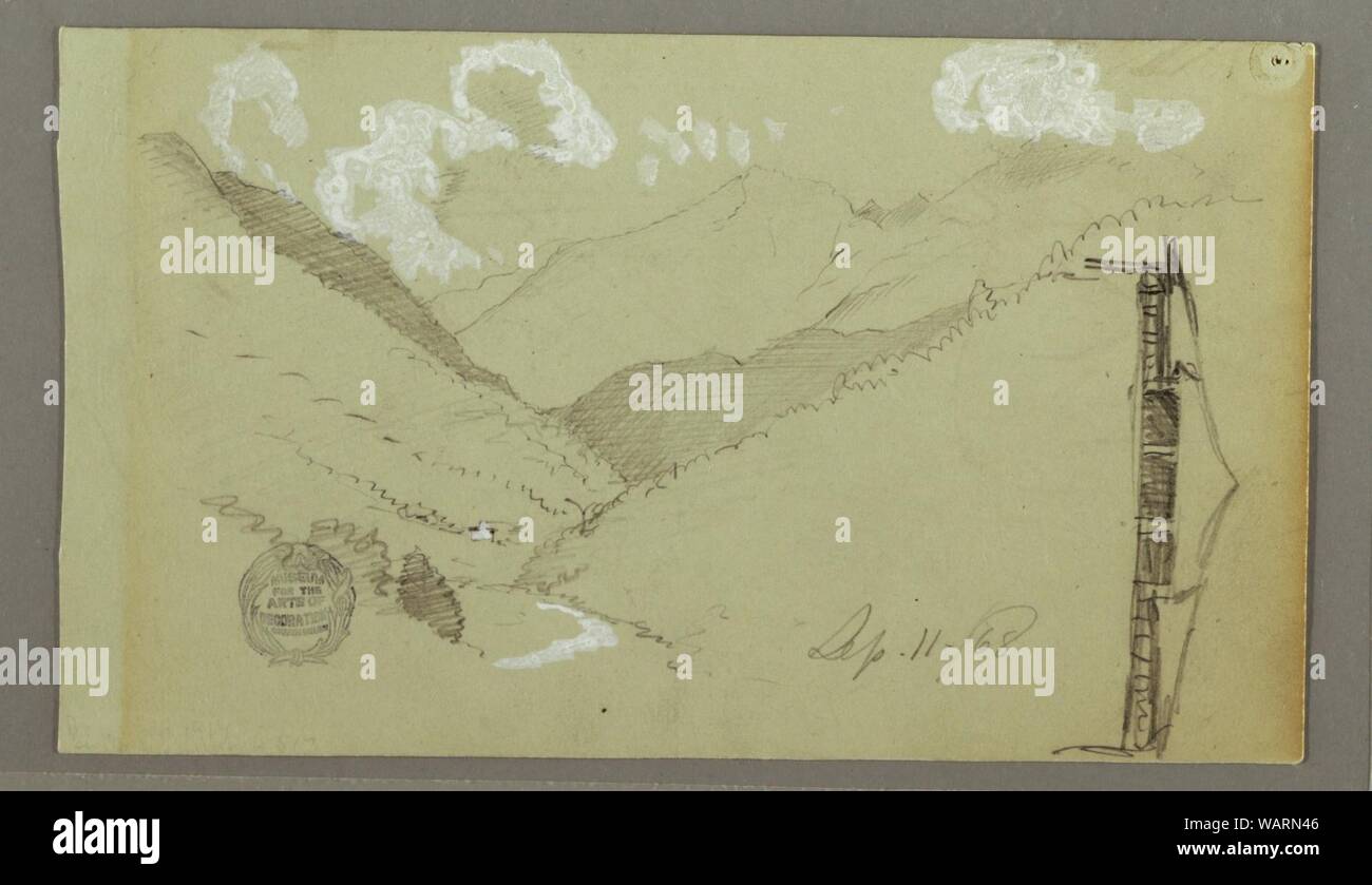 Drawing, Narrow Valley, Building, September 11, 1803 Stock Photo - Alamy