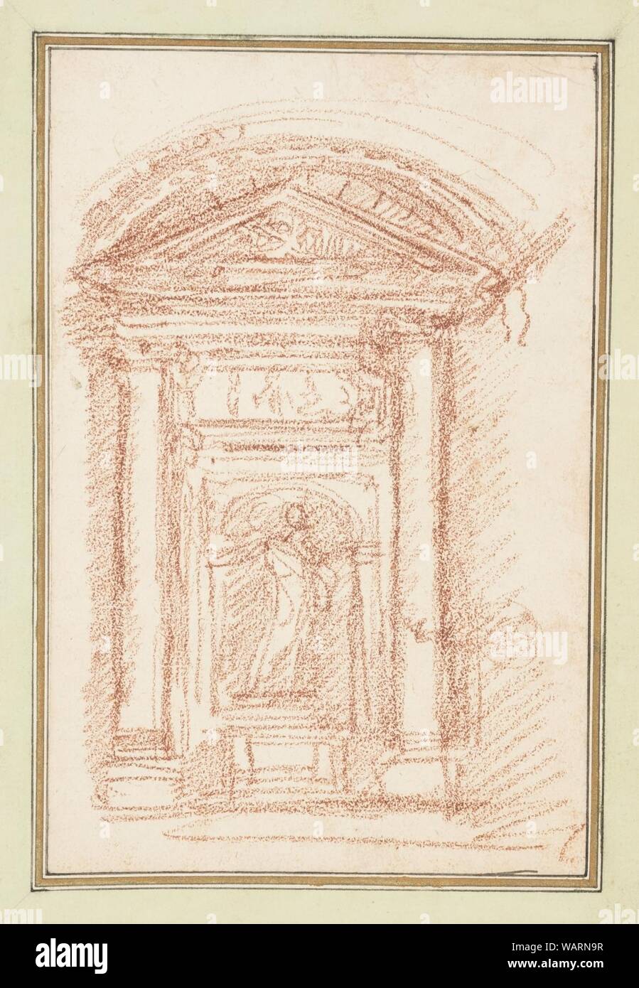 Drawing, Niche with statue, ca. 1759–70 Stock Photo - Alamy
