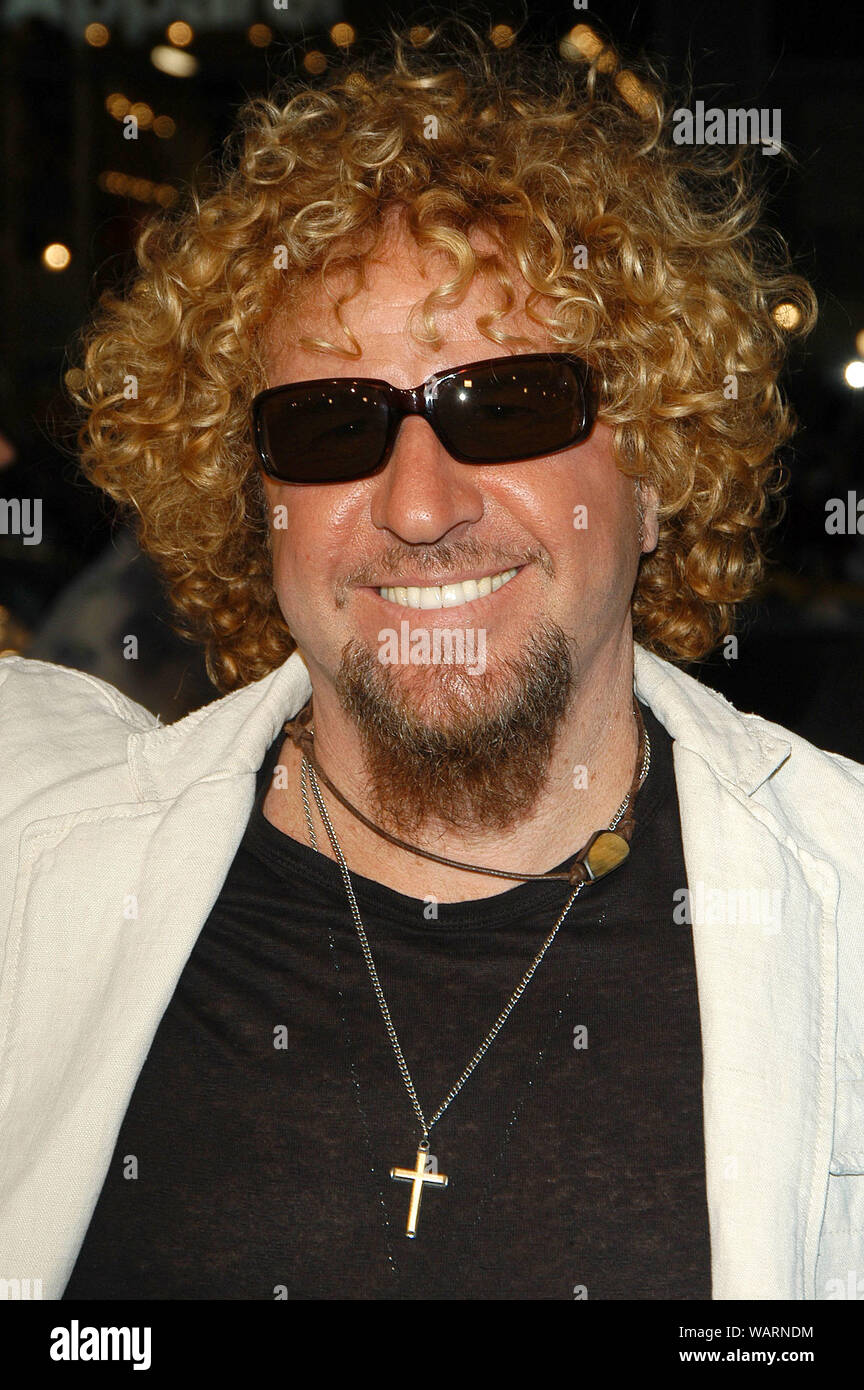 Sammy Hagar at the Los Angeles Premiere of "Sahara" held at Mann ...