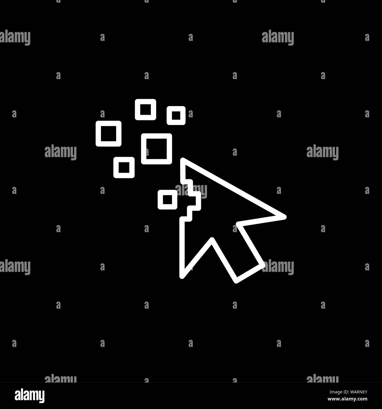 Illustration Mouse Arrow Cursor Isolated High Resolution Stock ...