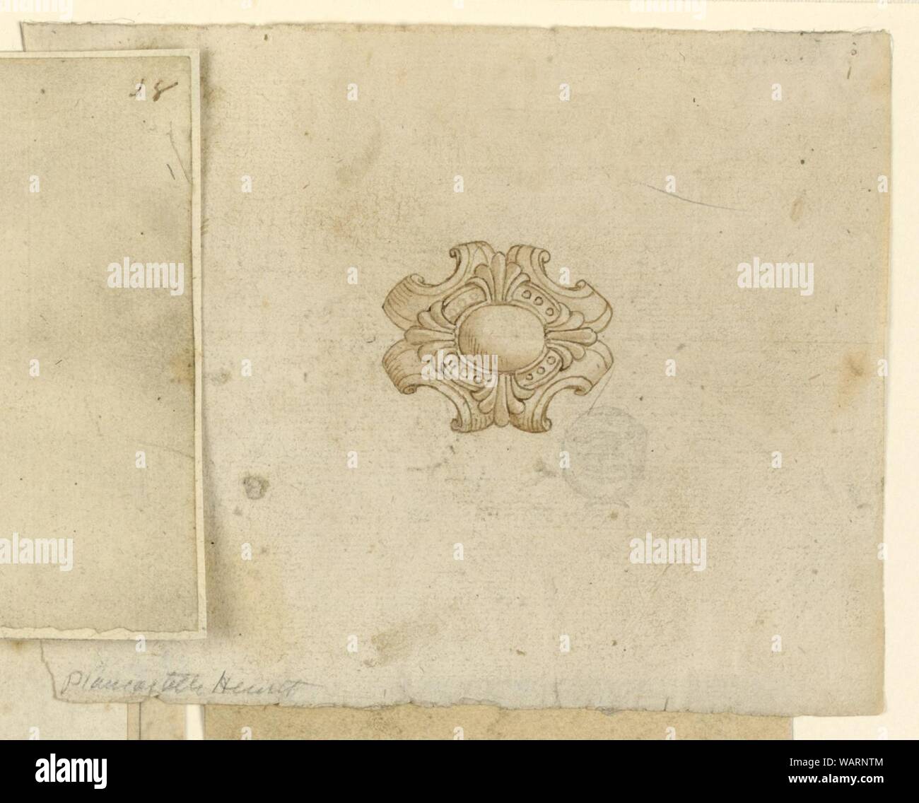 Drawing, Oval Diamond Brooch, 16th century Stock Photo - Alamy