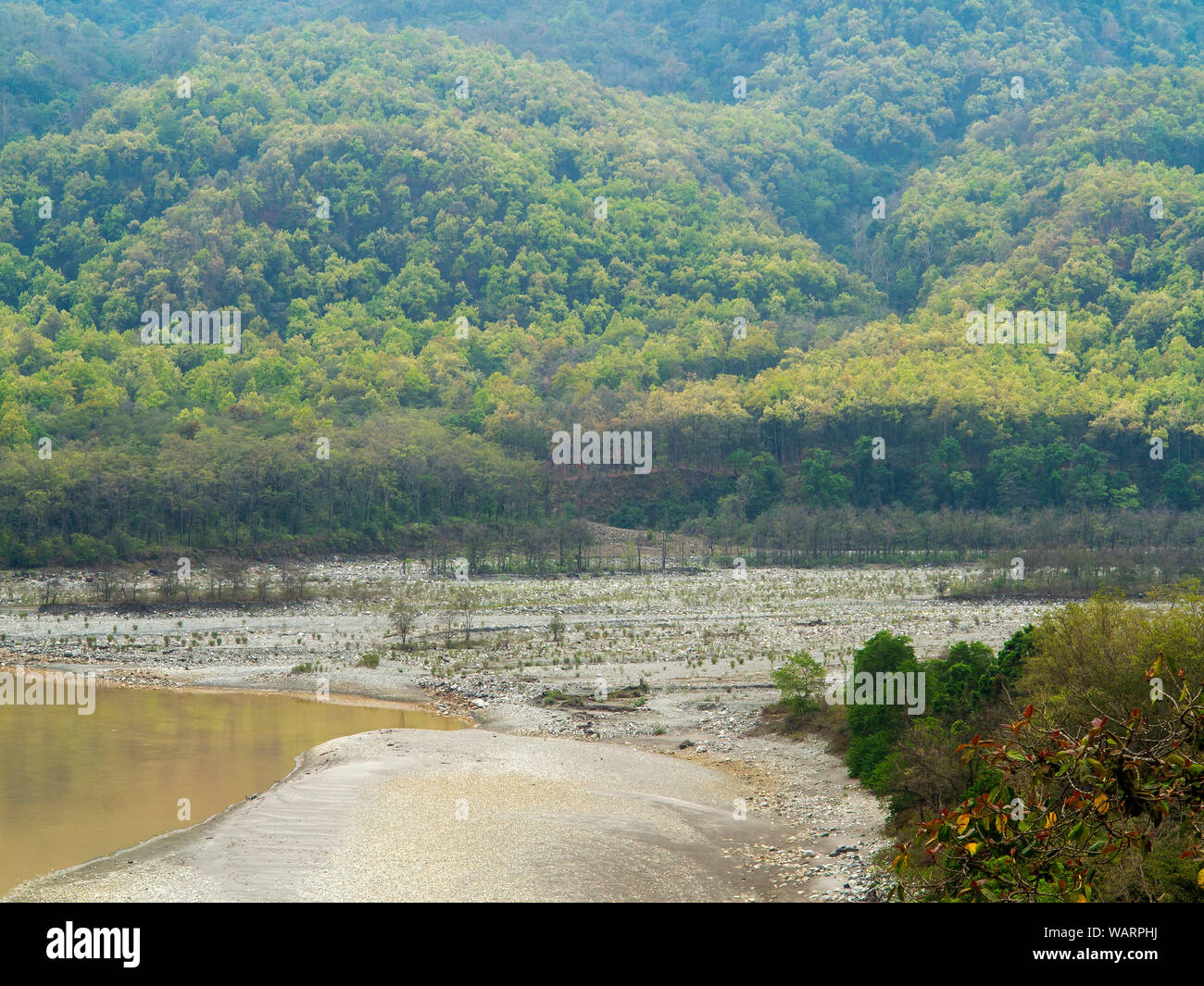 Confluence of Sarda and Ladhya rivers, made famous by Jim Corbett in ...