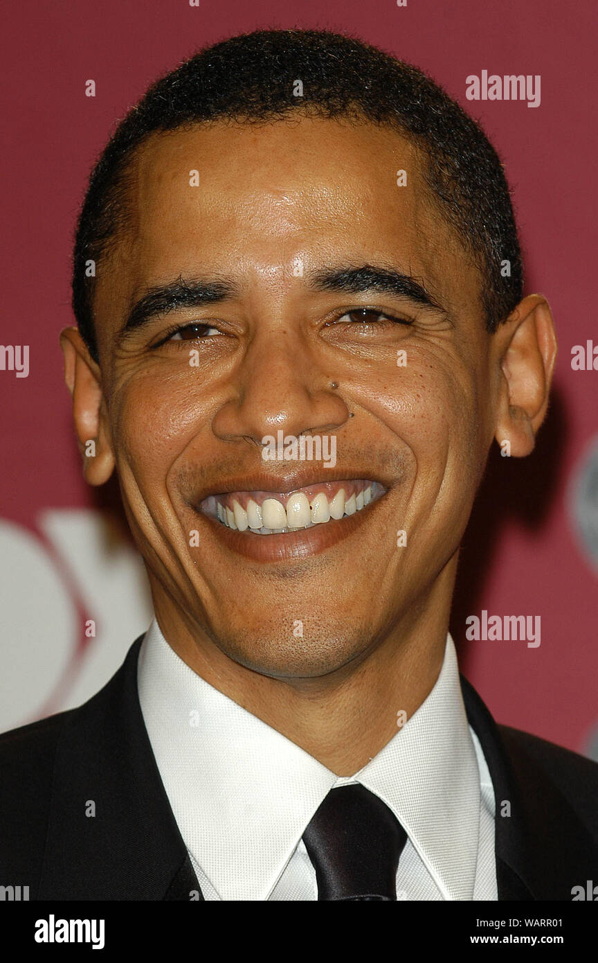 Senator Barack Obama at The 36th Annual NAACP Image Awards held at the ...