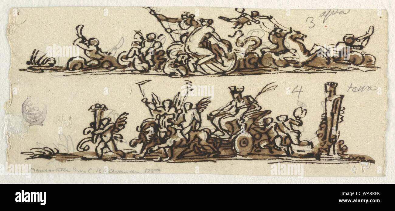 Drawing, Personification of Two of the Elements, 1800–1823 Stock Photo ...