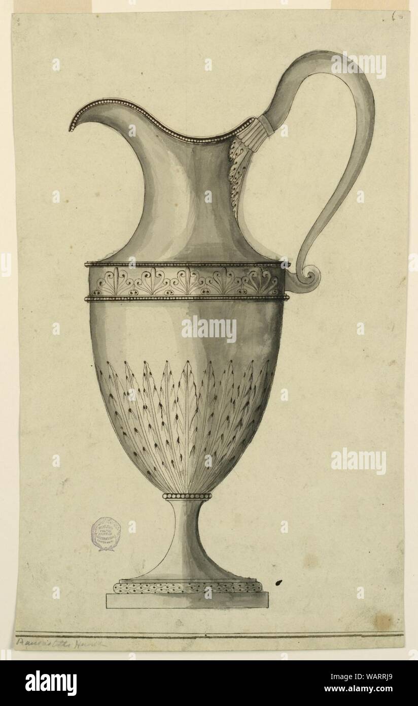 Drawing, Pitcher, 1830 Stock Photo - Alamy