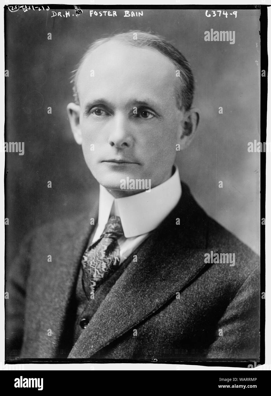 Dr. H. Foster Bain Stock Photo - Alamy