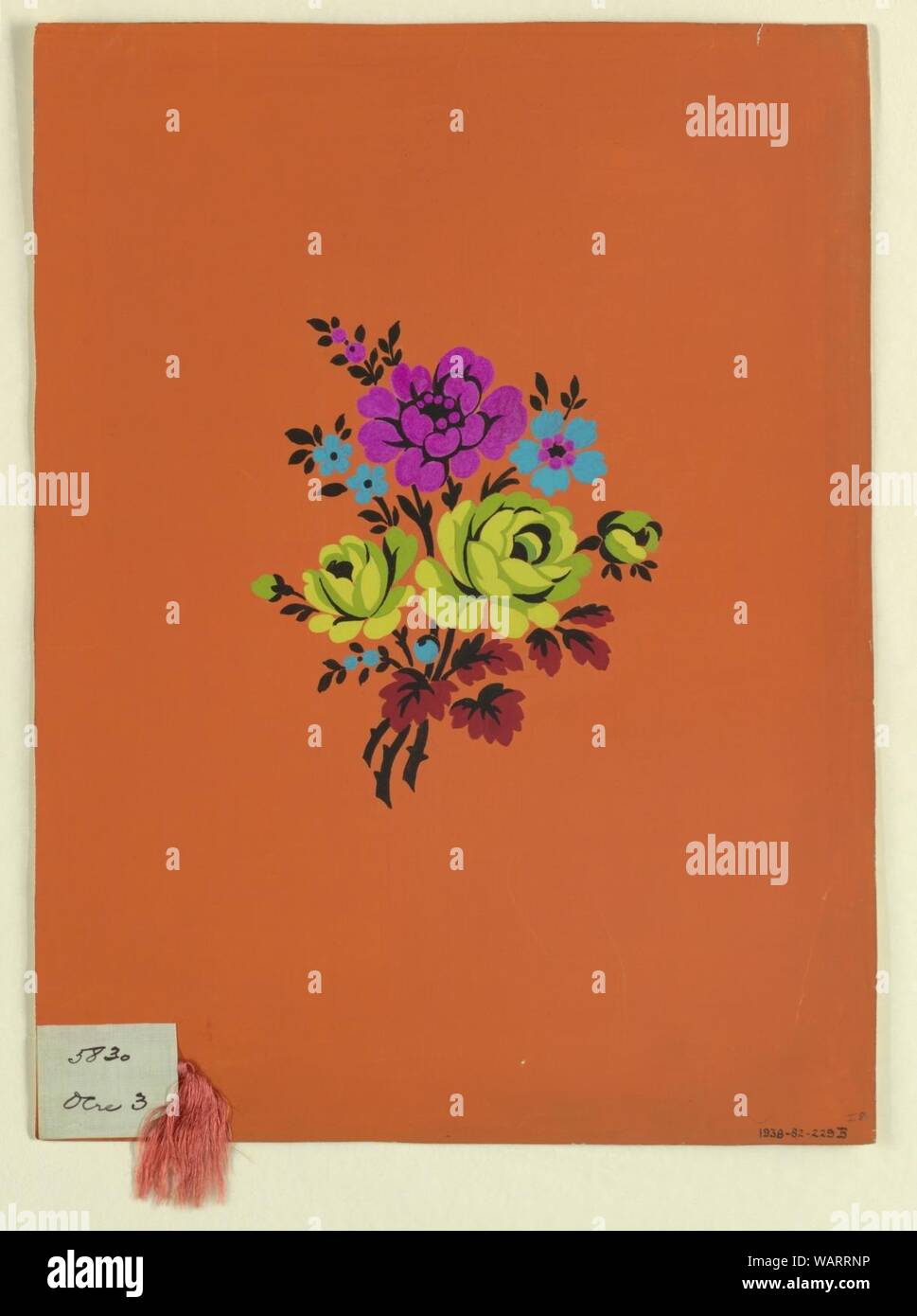 Drawing, Polychrome floral group c, 1915 Stock Photo - Alamy