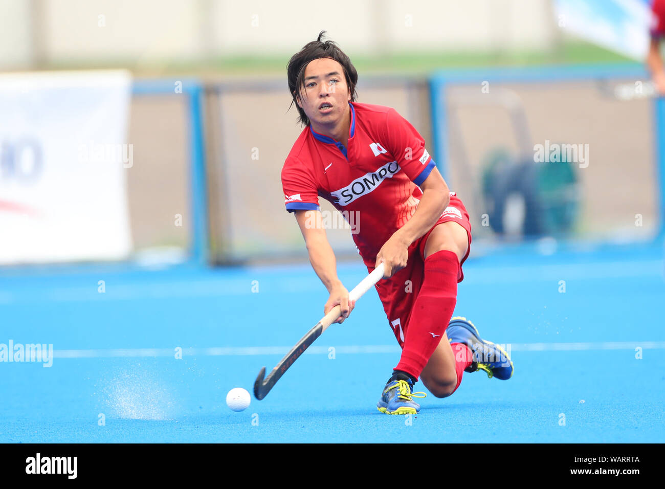 Oi Hockey Stadium North Pitch, Tokyo, Japan. 20th Aug, 2019. Kazuma Murata (JPN), AUGUST 20 ...
