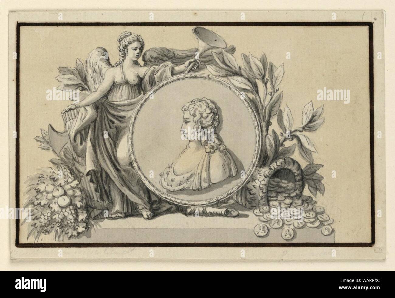 Drawing, Portrait of a Queen Stock Photo - Alamy