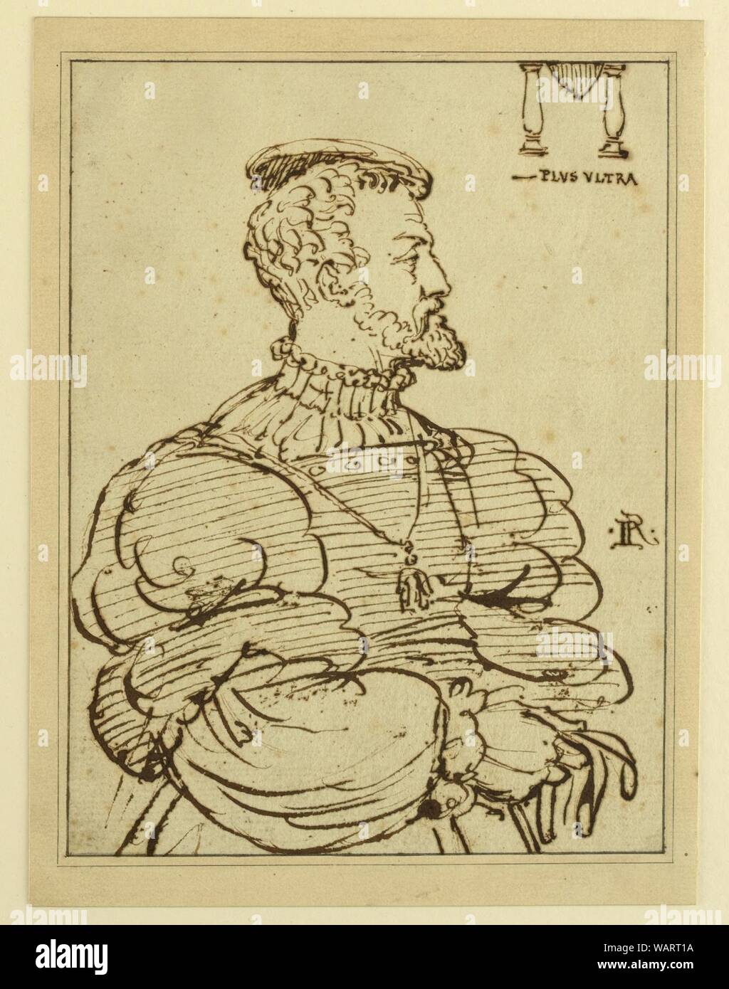 Drawing, Portrait of the Emperor Charles V, 1530–35 Stock Photo - Alamy
