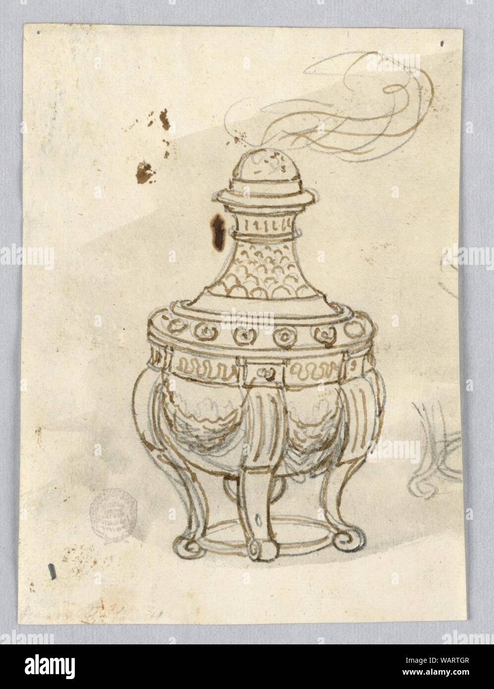 Drawing, Project for a Censer, 17th–19th century Stock Photo - Alamy