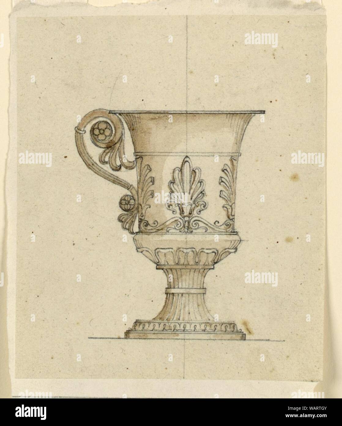 Drawing, Project for a cup, 1800–1825 Stock Photo - Alamy