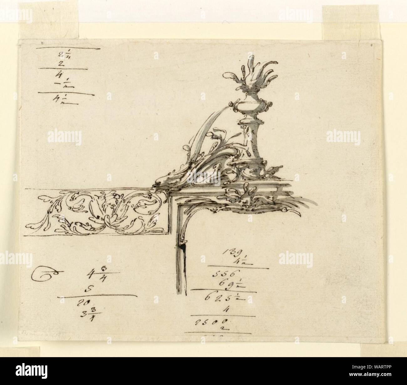 Drawing, Project for a Frame, 1750–75 Stock Photo - Alamy
