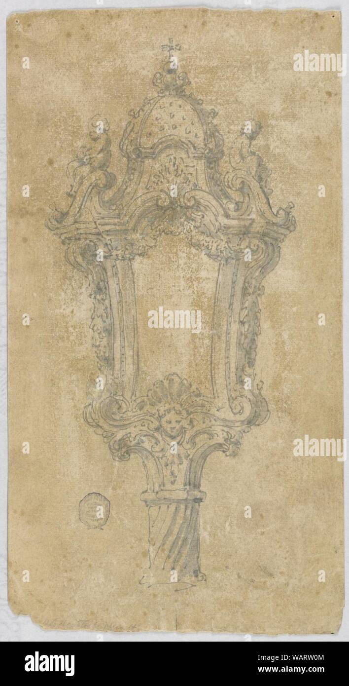 Drawing, Project for a Lantern, 17th–19th century Stock Photo - Alamy