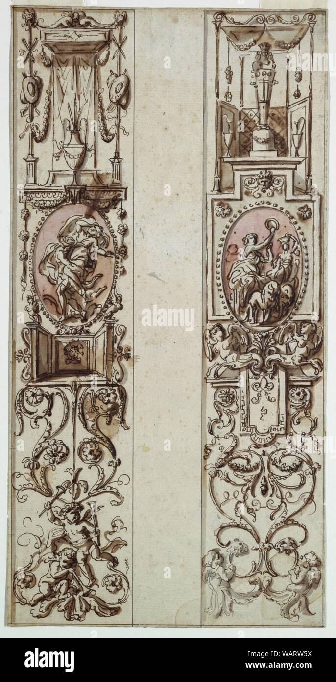 Drawing, Project for a Painted Panel, ca. 1805 Stock Photo - Alamy
