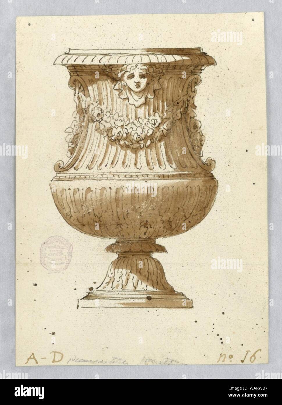 Drawing, Project for a Vase, 1800–1835 Stock Photo - Alamy