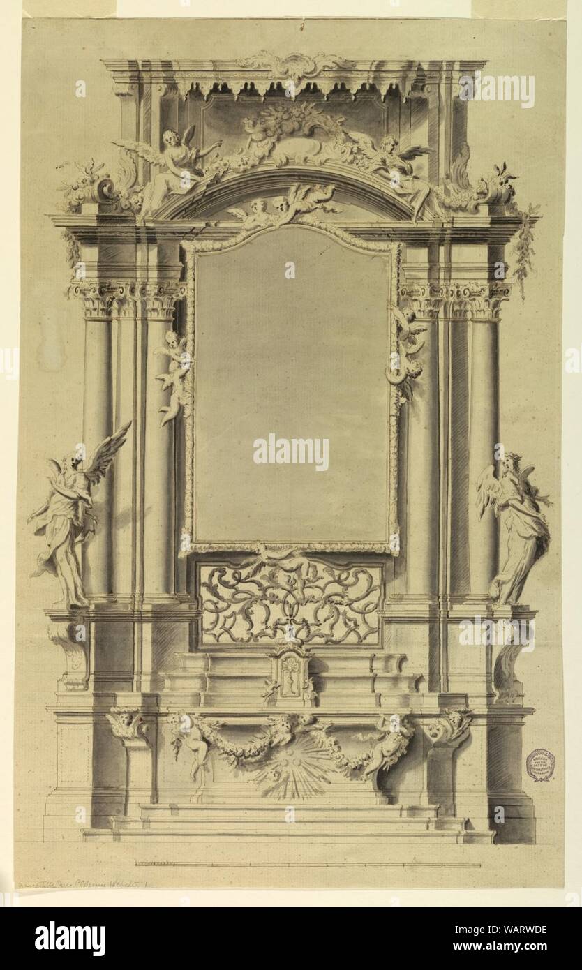Drawing, Project for an Alter, 1750–1775 Stock Photo - Alamy