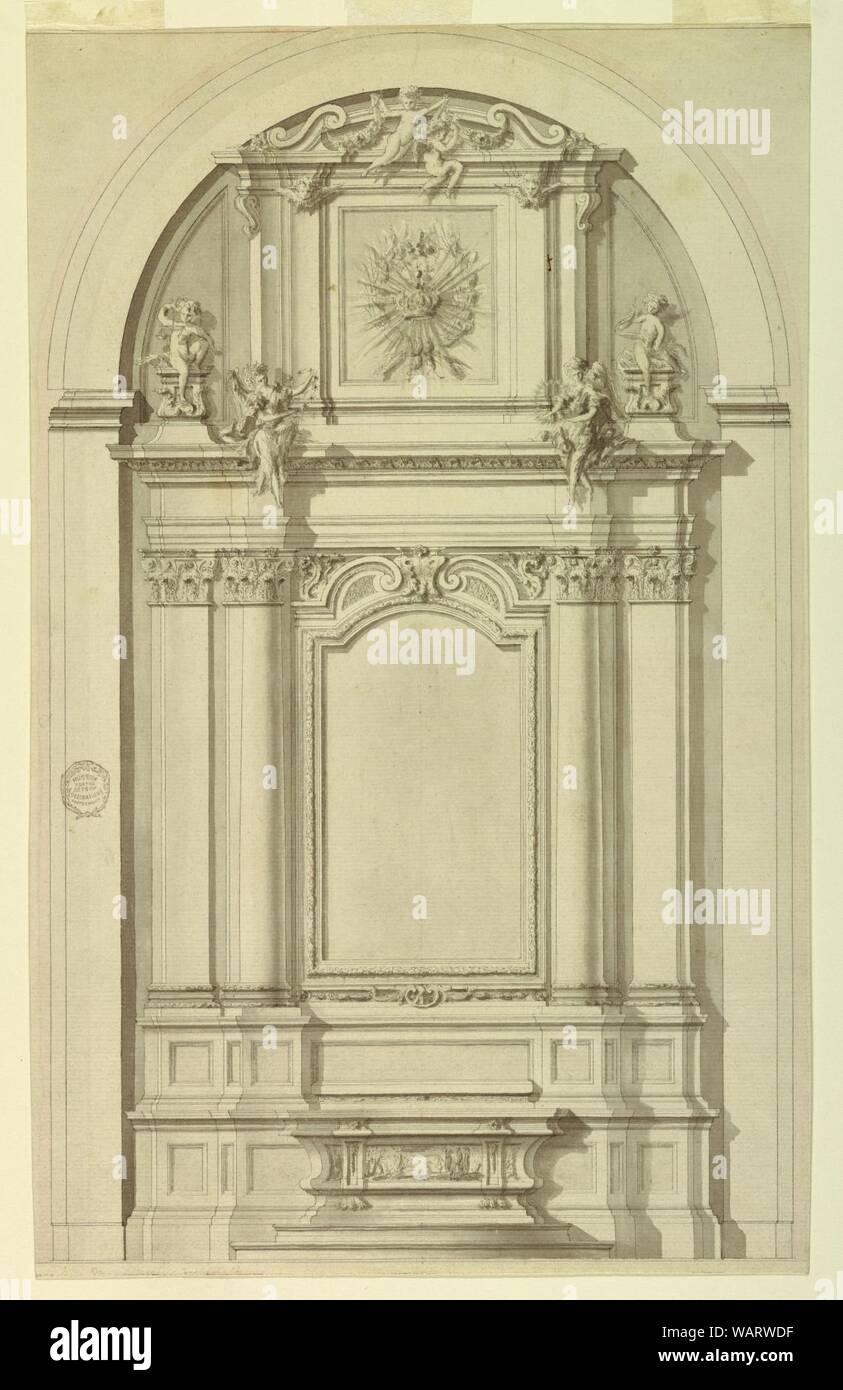 Drawing, Project for an Alter, 1750–80 Stock Photo - Alamy