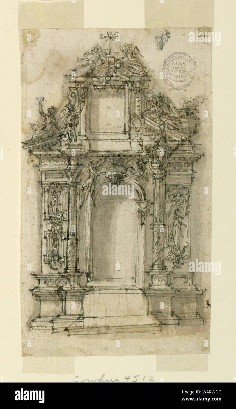 Drawing, Project for an Alter, ca. 1640–50 Stock Photo - Alamy