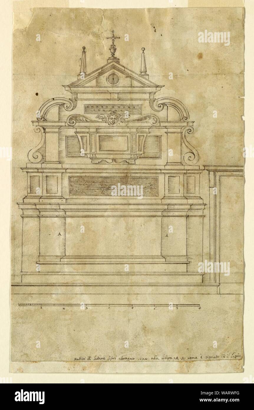 Drawing, Project for an Altar, ca. 1575 Stock Photo - Alamy
