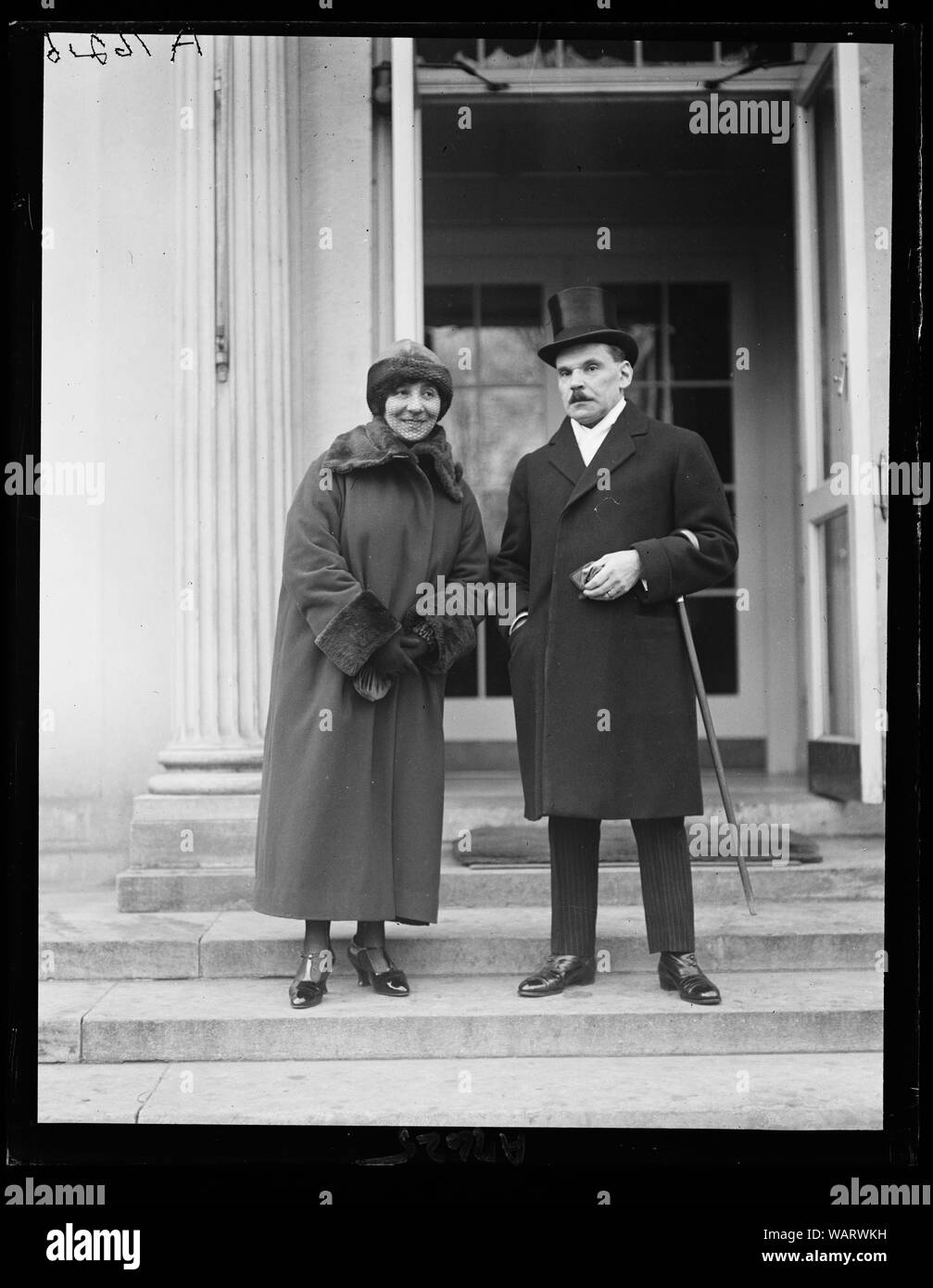 Dr. L. Wroblewski, right, Polish minister to the U.S., with Madame ...