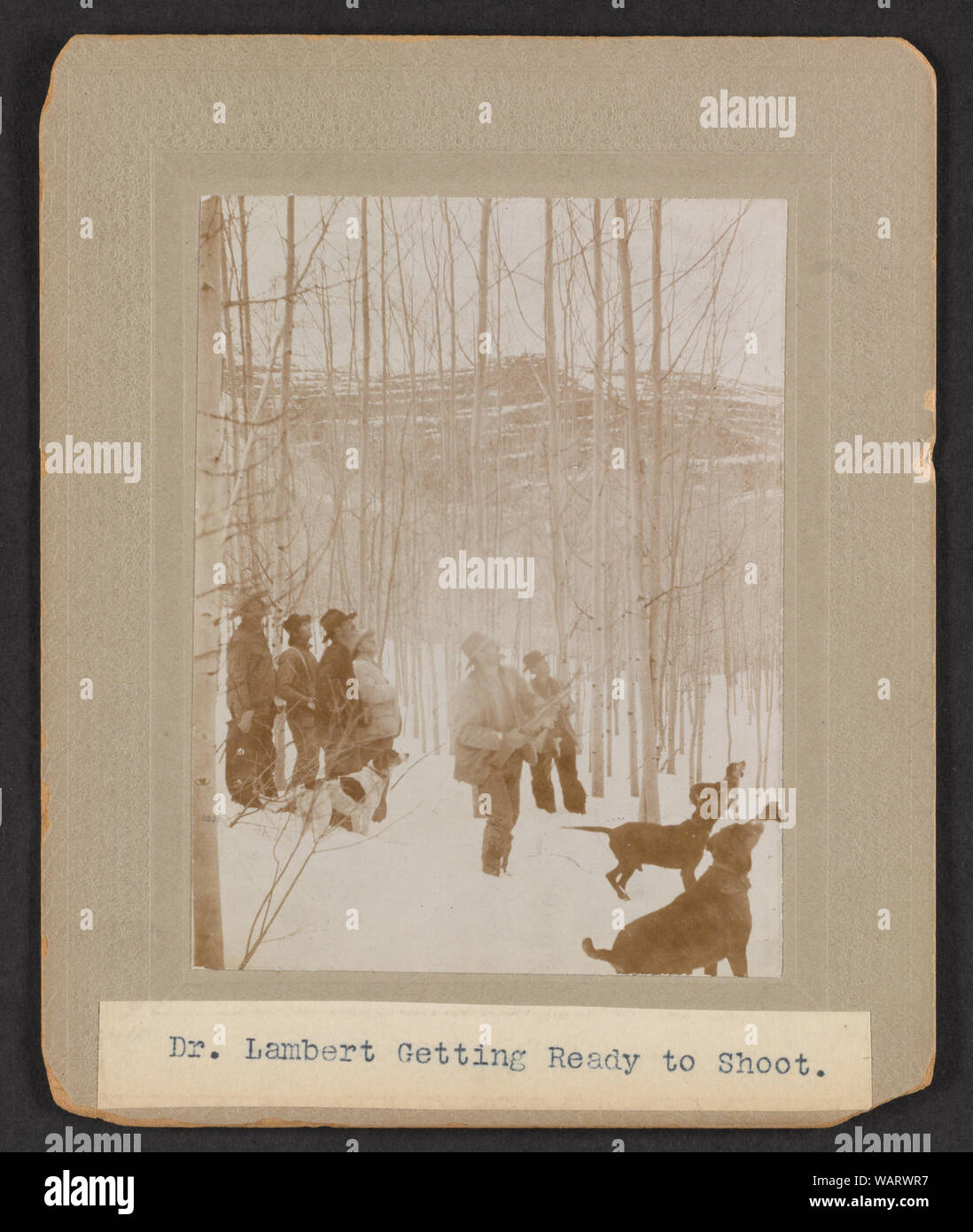 Dr. Lambert getting ready to shoot Stock Photo - Alamy