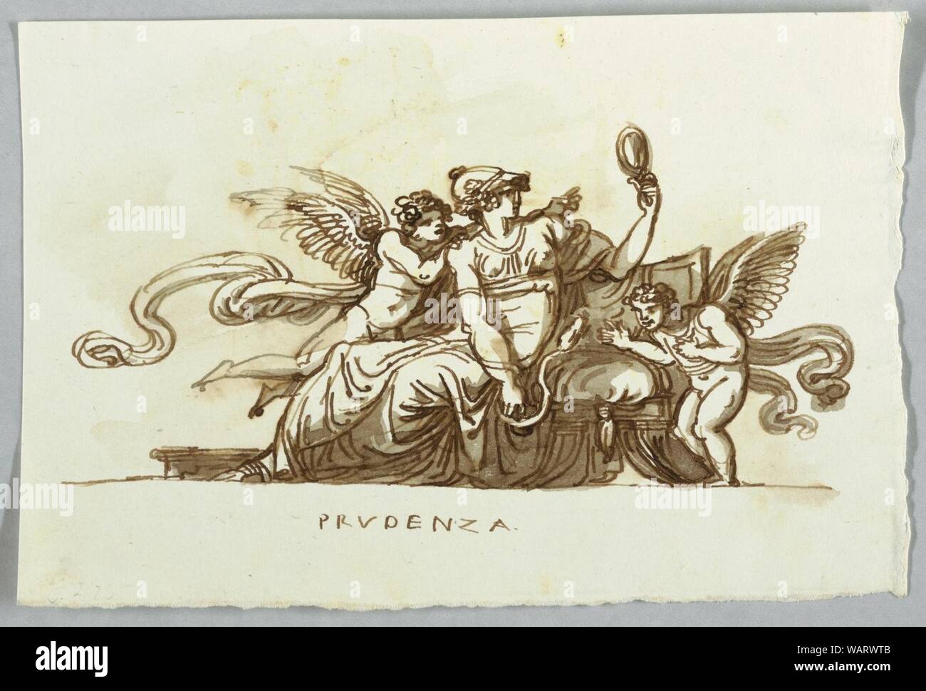 Drawing, Prudence, 1816 Stock Photo - Alamy