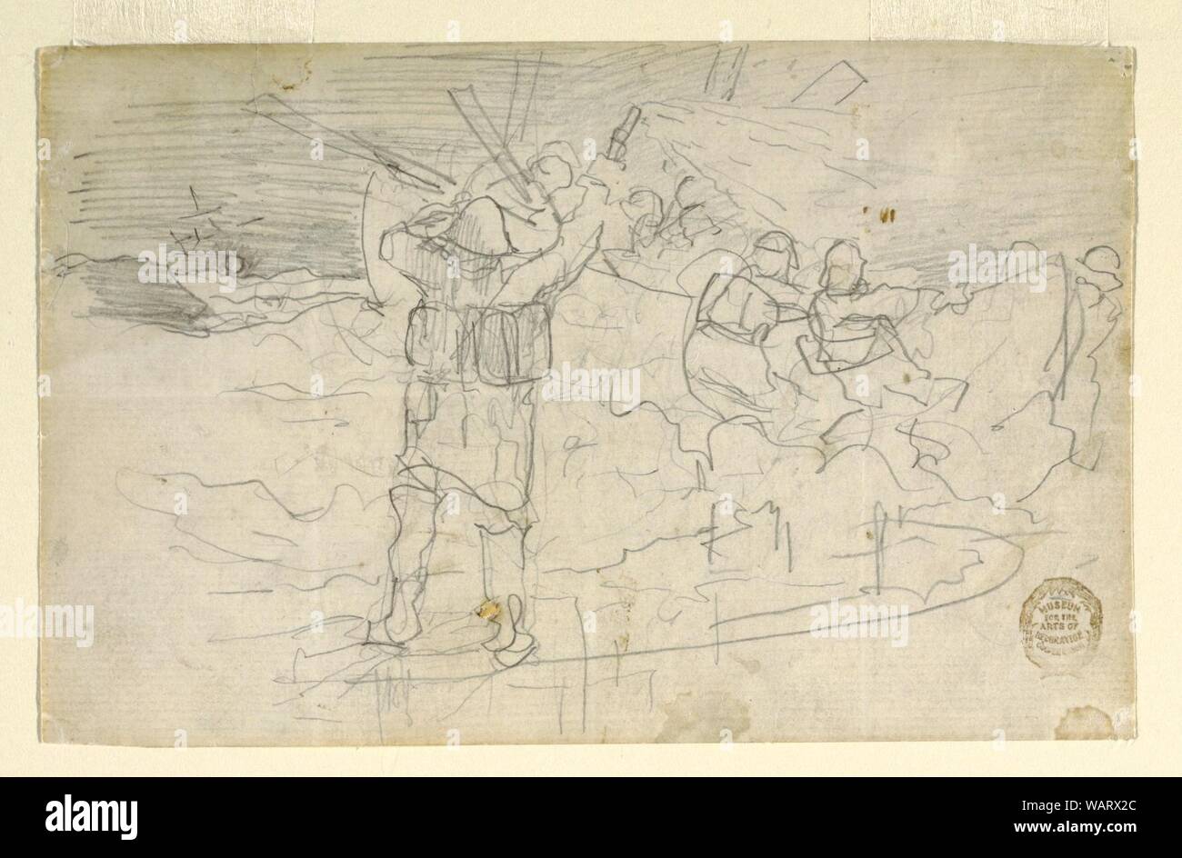 Drawing, Red Light, probably 1883 Stock Photo - Alamy