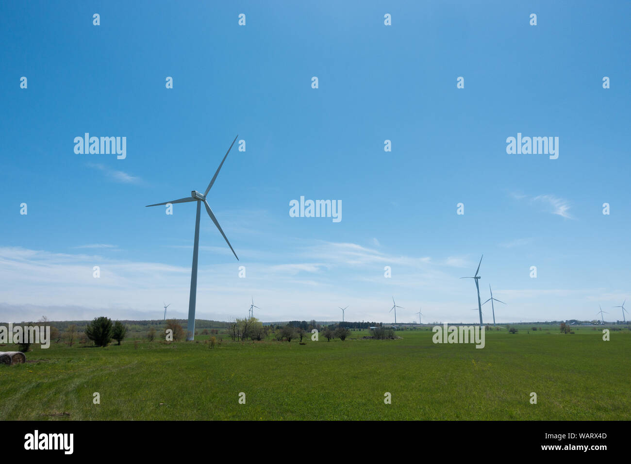 Wind turbines / wind energy farm in Michigan, USA Stock Photo - Alamy