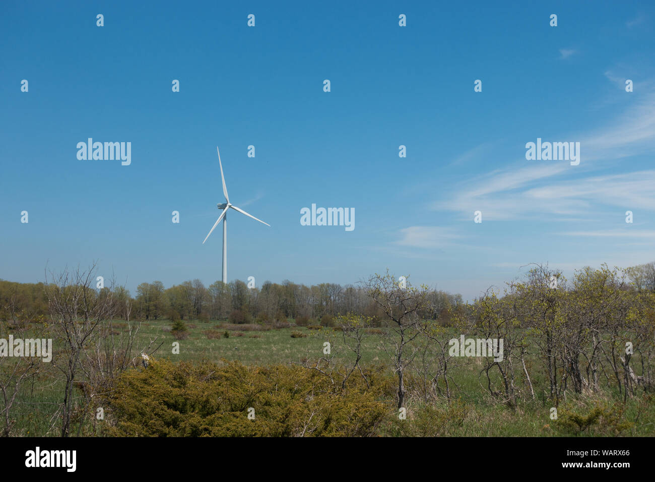Wind turbines / wind energy farm in Michigan, USA Stock Photo - Alamy