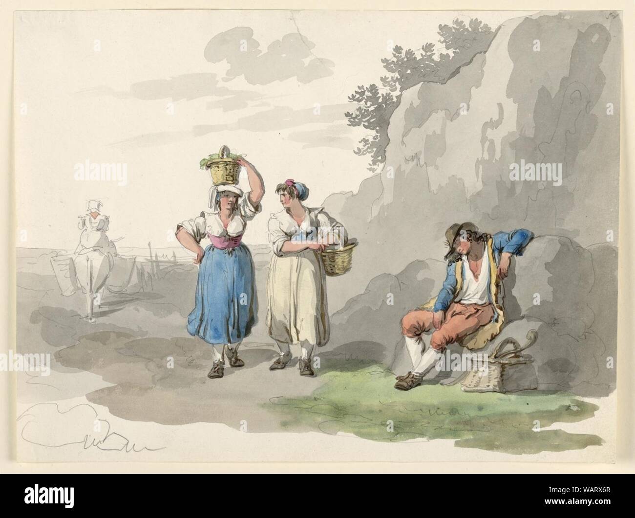Drawing, Return From The Vintage, 1807–08 Stock Photo - Alamy