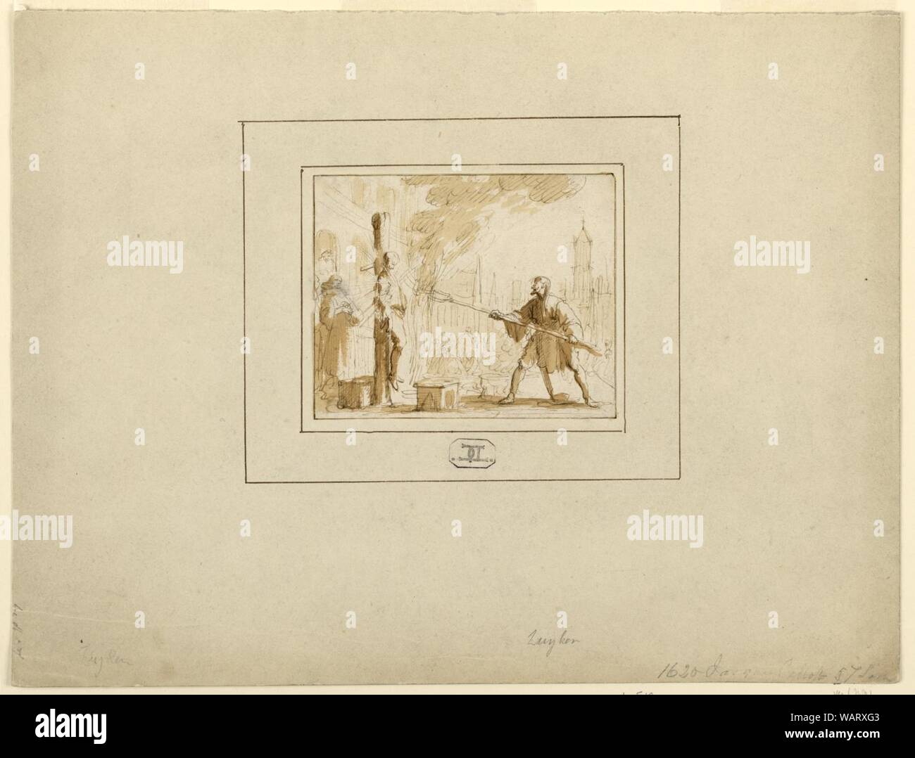 Drawing, Scene of the Inquisition, ca. 1700 Stock Photo - Alamy