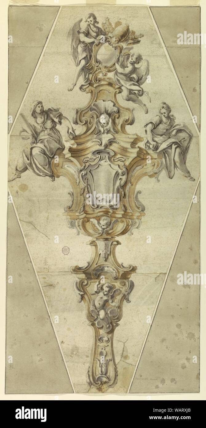 Drawing, Scepter for Papal Ceremonies, mid- 17th century Stock Photo ...